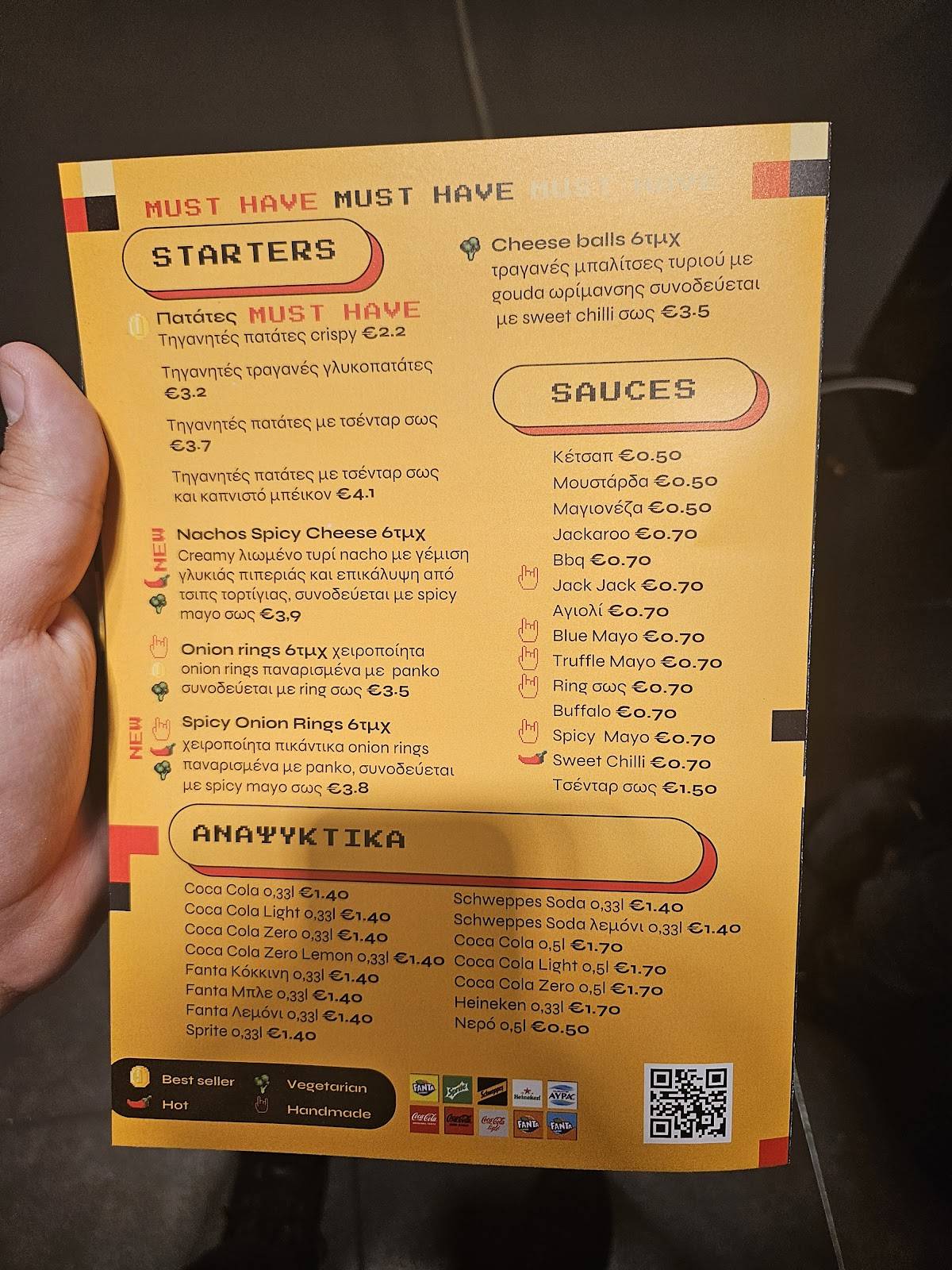 Menu at Jackaroo, Athens, Negri Fokionos 18
