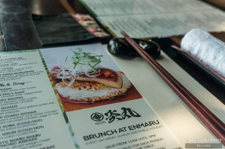 Menu at Enmaru Japanese Restaurant, Jakarta