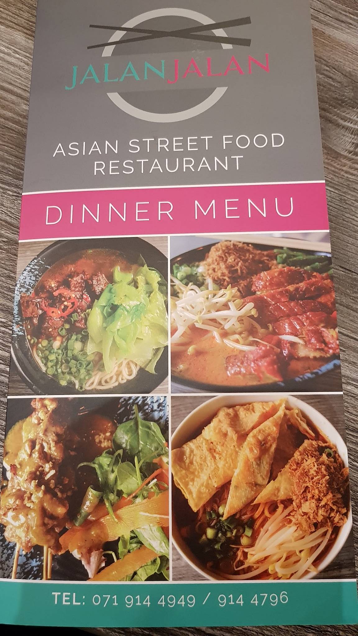 Menu at Bia Bao restaurant, Sligo