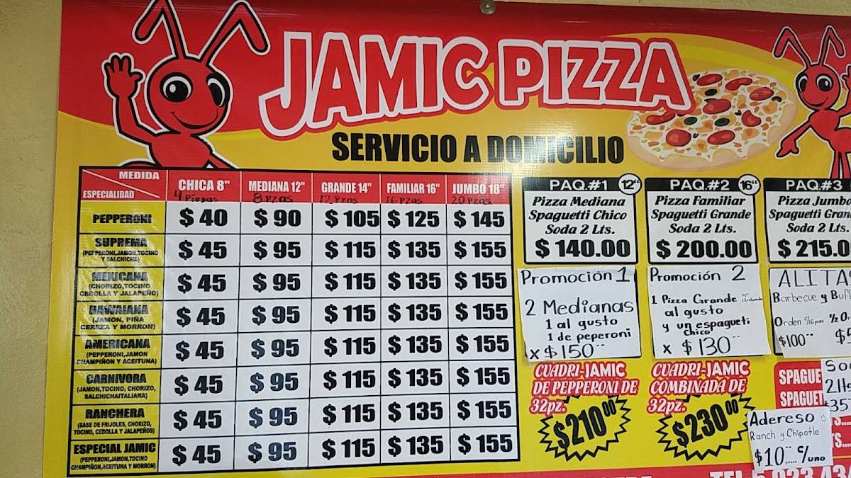 Menu at Jamic Pizza - Rivera Campestre restaurant, Mexicali, Del ...