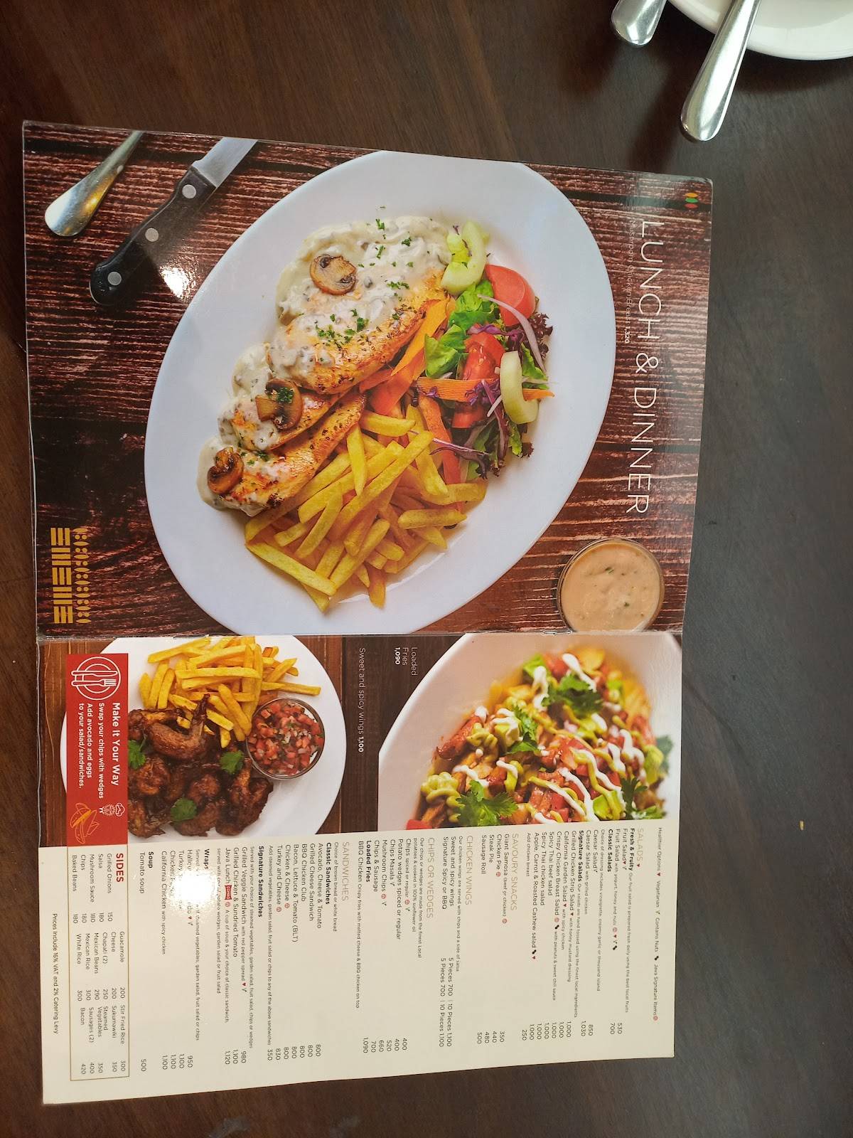 Menu at Java House - JKIA Airside restaurant, Nairobi, Airport S Rd