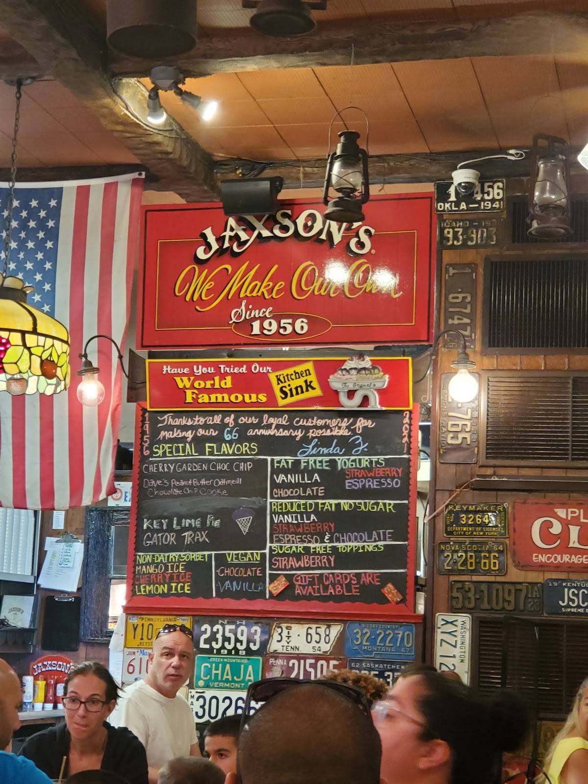 Menu at Jaxson's Ice Cream Parlor & Restaurant, Dania Beach