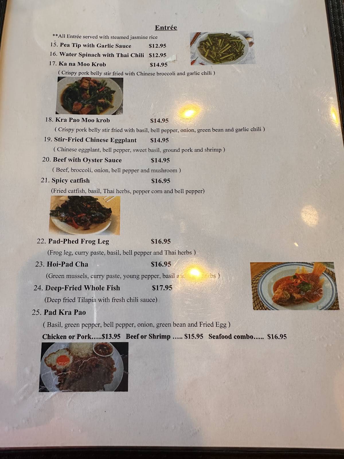 Menu at Jay's Kitchen Thai Street Food restaurant, Chisago City