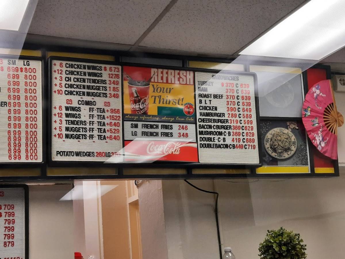 Menu at Jesse's Subs restaurant, Laurinburg