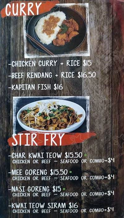 Menu at Jimmy's Recipe Gateway restaurant, Sydney, Level 2 Shop 2-04/1 ...