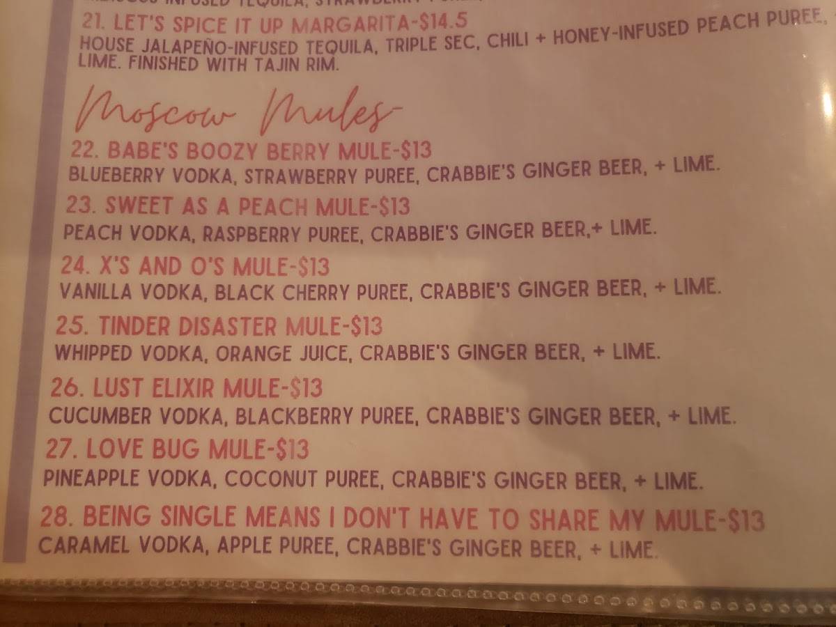 Menu at Joey B's pub & bar, Palmerton