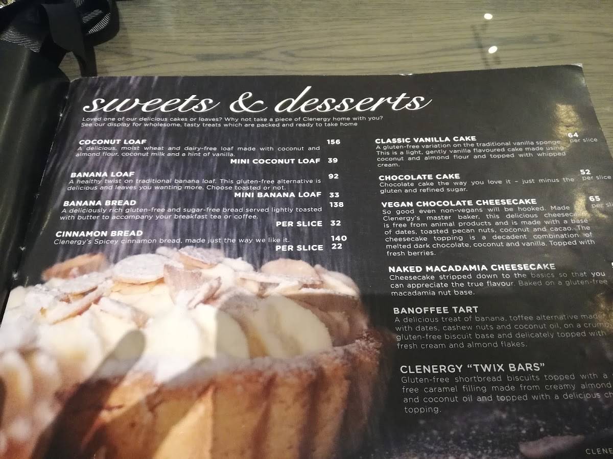 Menu at MiHa Melrose Arch restaurant, Johannesburg