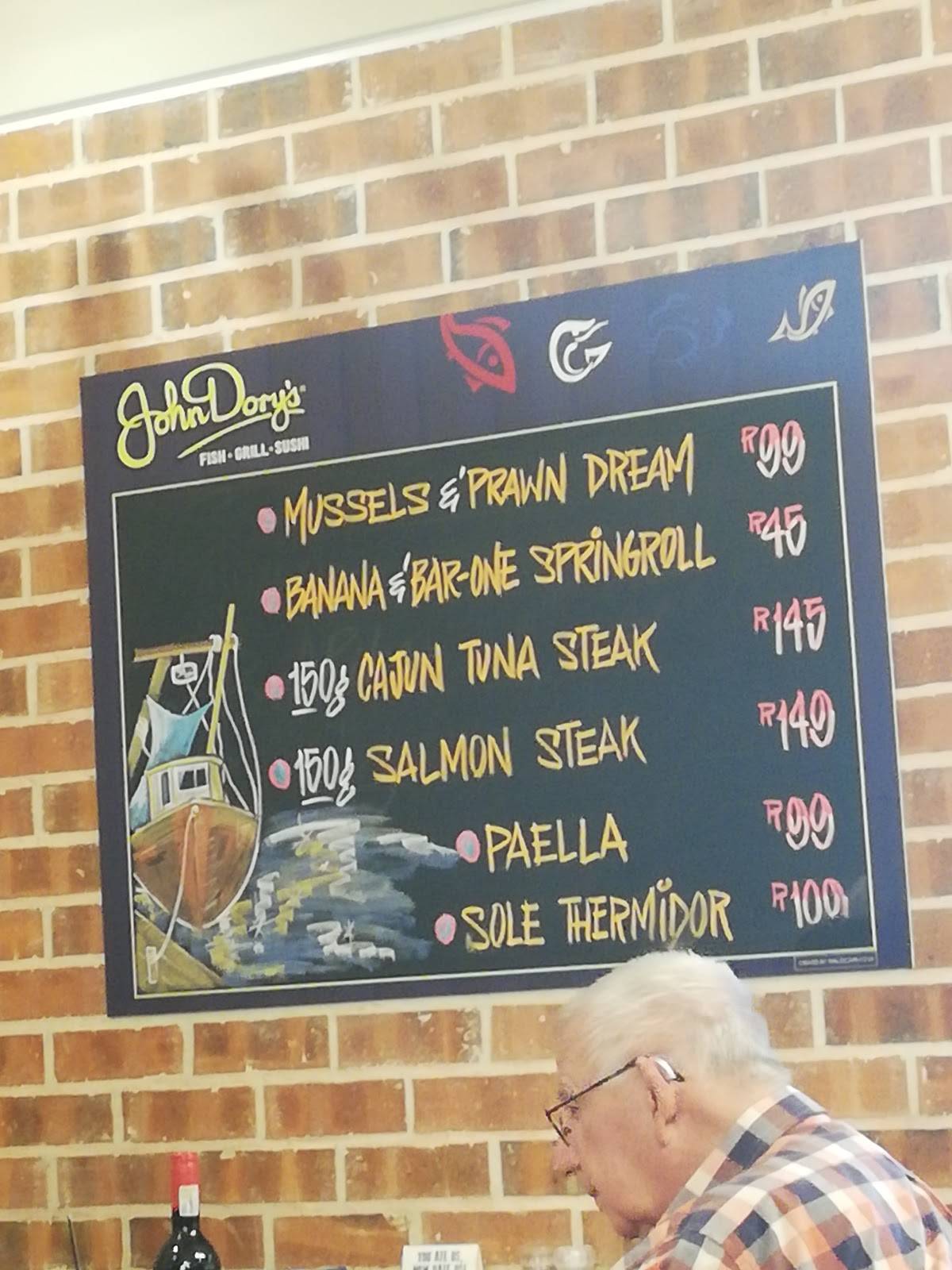 Menu at John Dory's Olympus Village restaurant, Pretoria, Shop 30