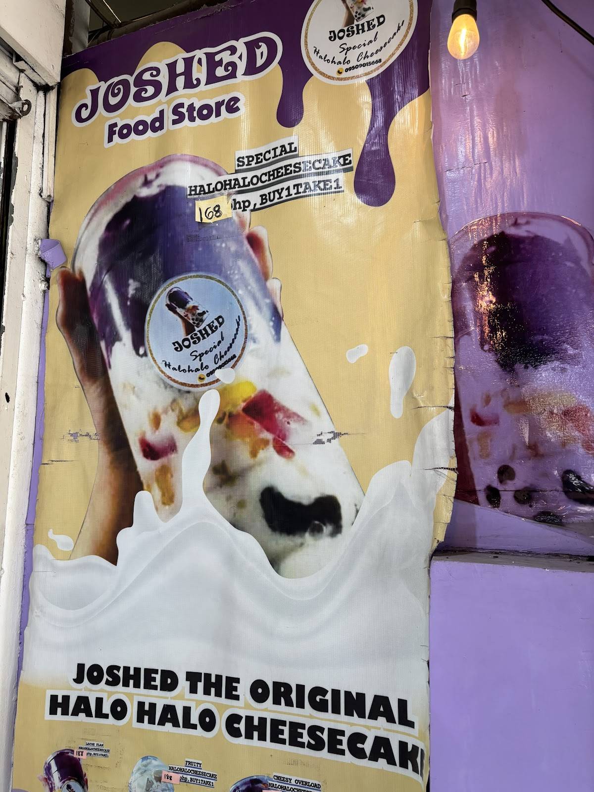 Menu at Joshed Maginhawa restaurant, Quezon City