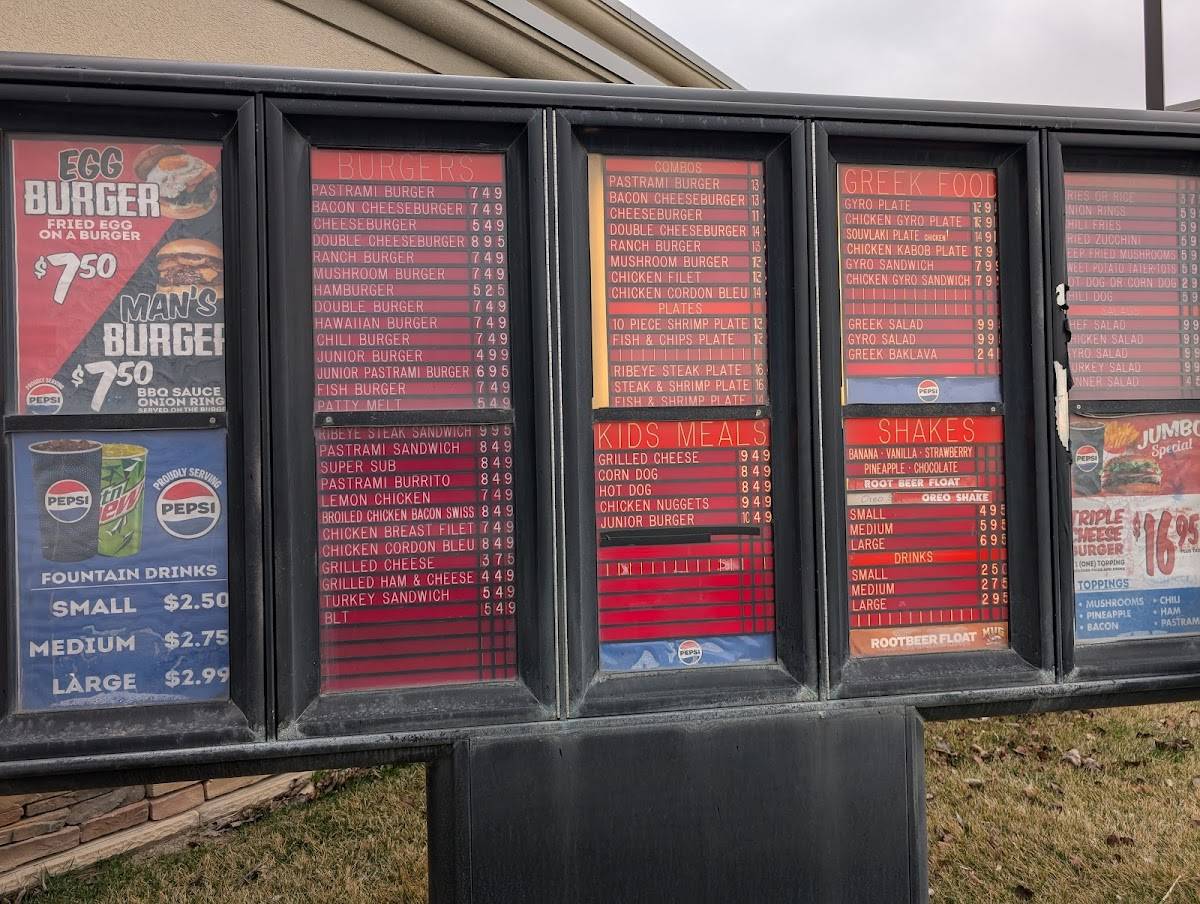 Menu at Jumbo Burgers fast food, Ogden, W 2700 N