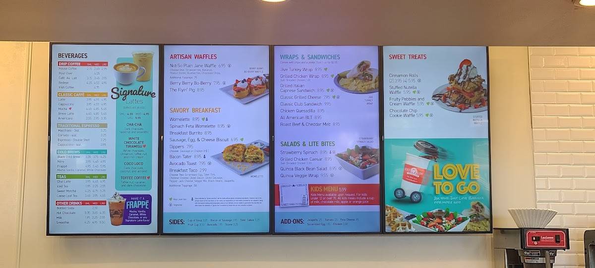 Menu at Just Love Coffee Cafe - Tuscaloosa, Tuscaloosa