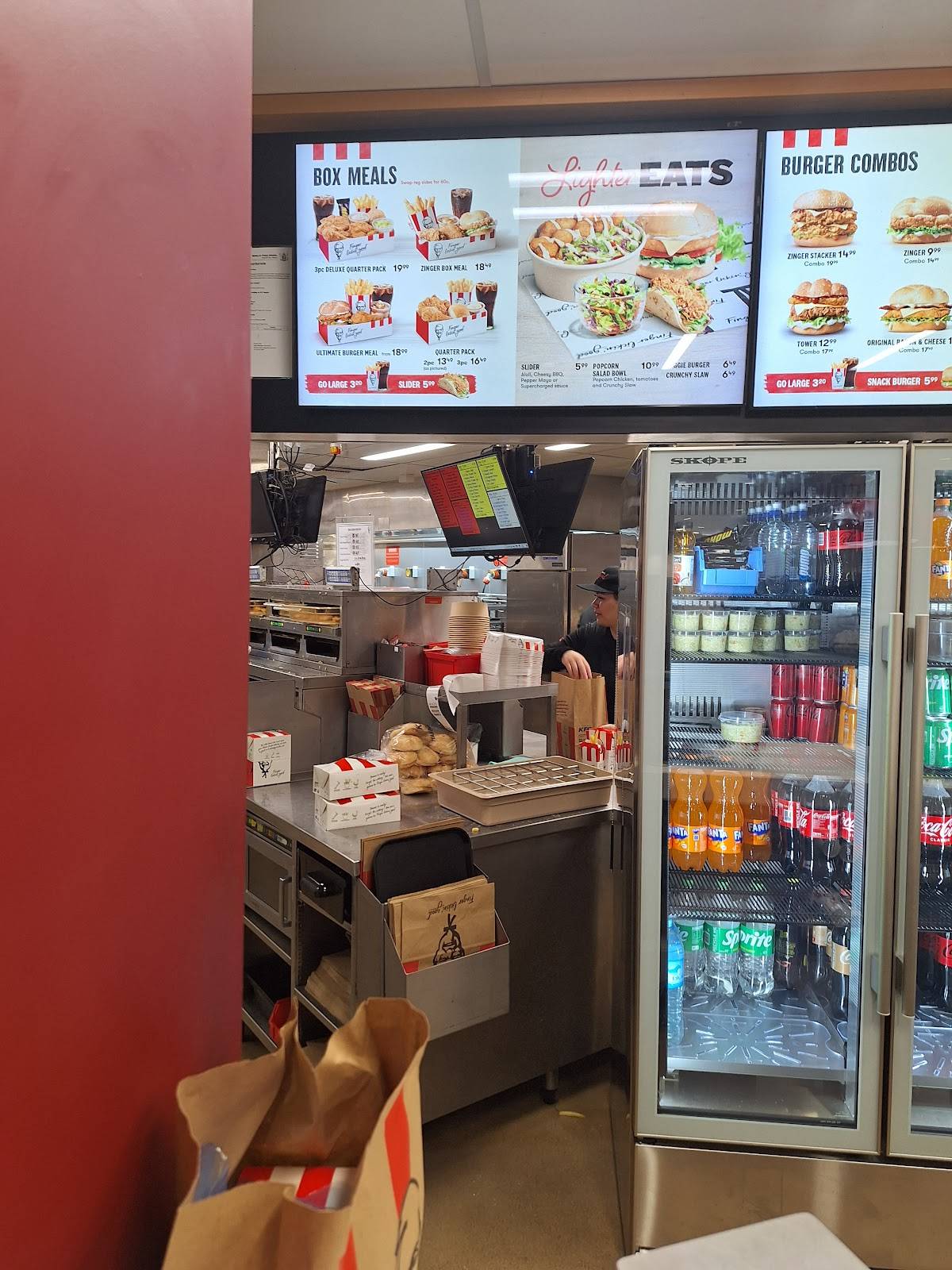 Menu at KFC Napier South restaurant, Napier