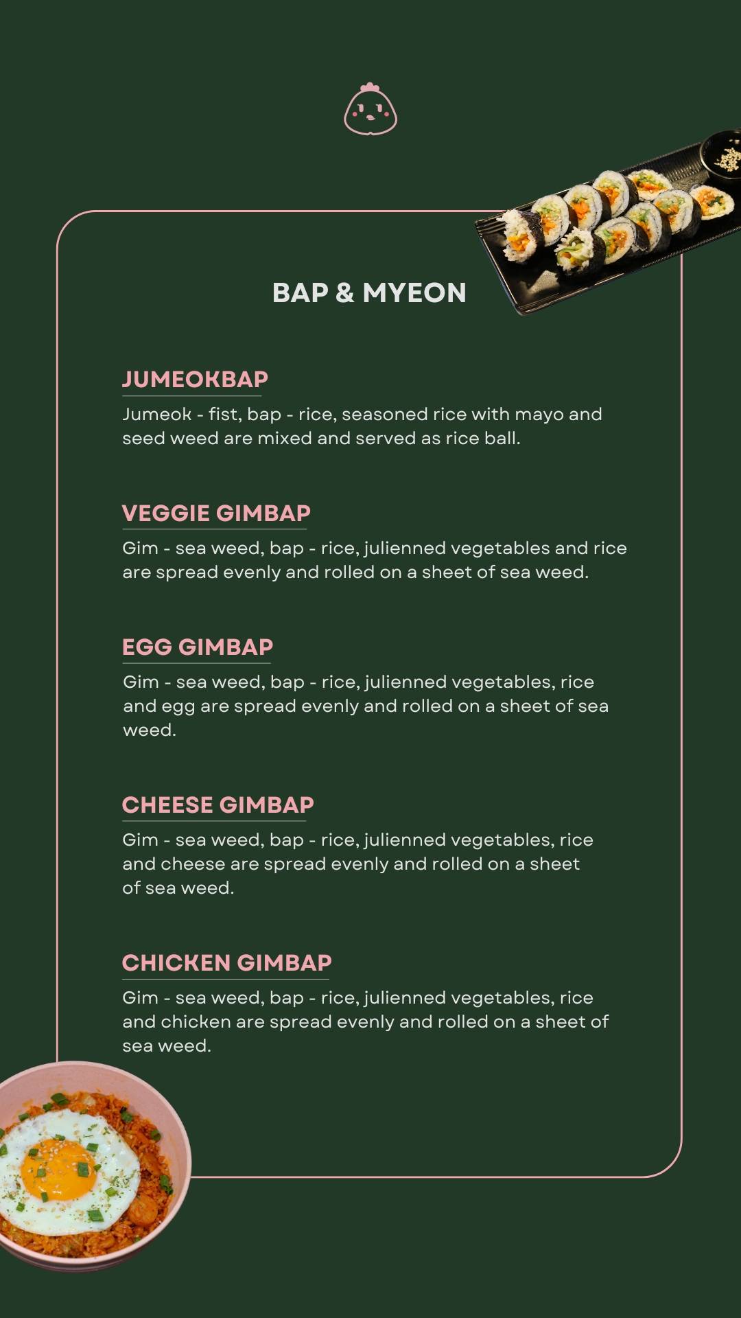 Menu at KINI, Pune