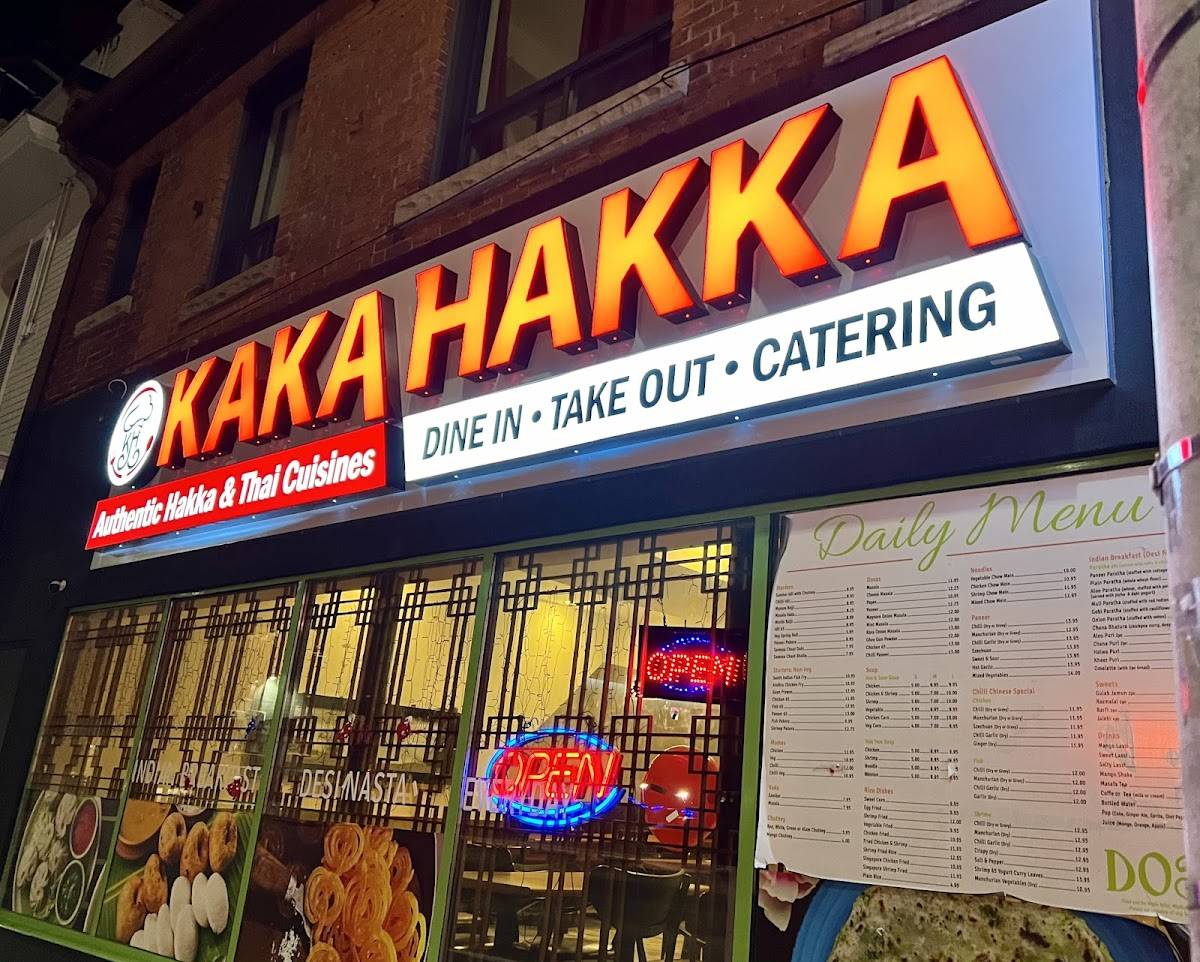 Menu at Kaka Hakka restaurant, Hamilton