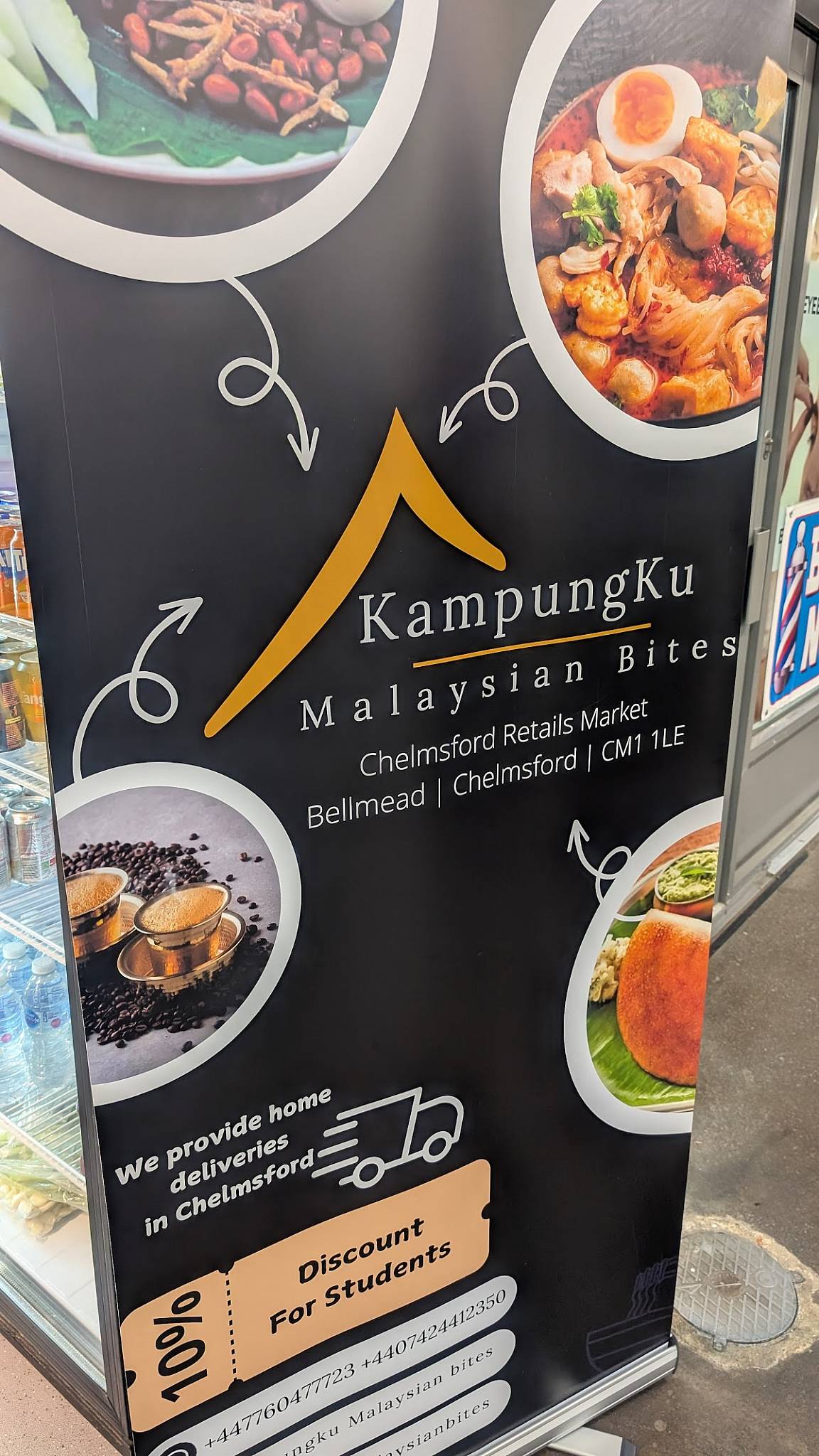 Menu at Kampungku Malaysian bites, Chelmsford