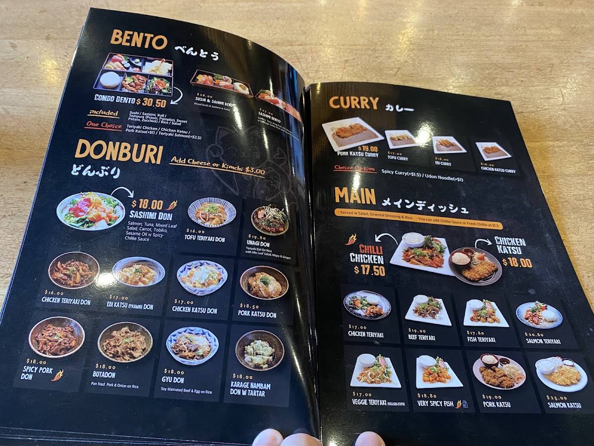 Menu at Kanzo Parramatta restaurant, Parramatta, Shop 3/109-113 George St