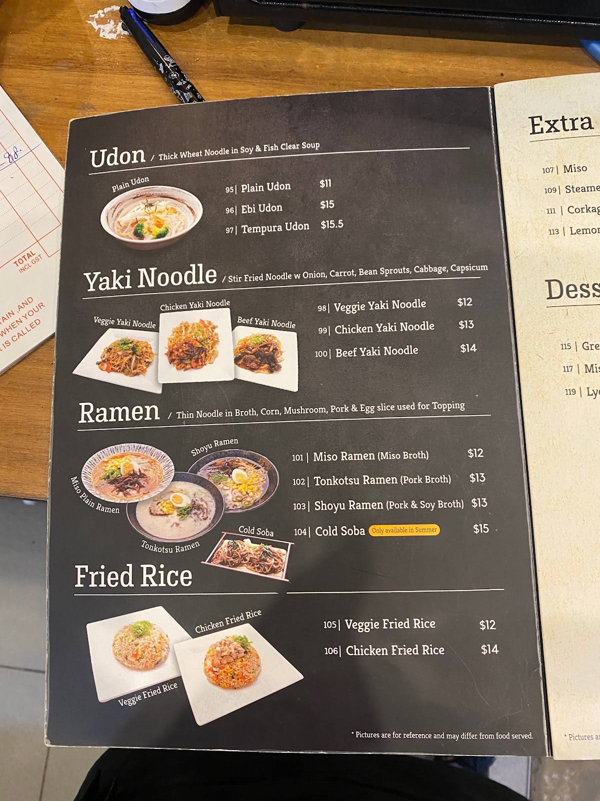 Menu at Kanzo Parramatta restaurant, Parramatta, Shop 3/109-113 George St