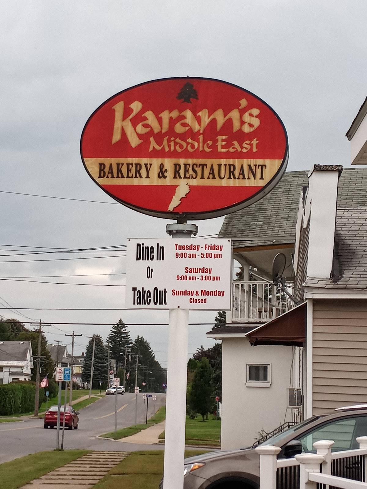 Menu at Karam's Middle East Bakery, Yorkville