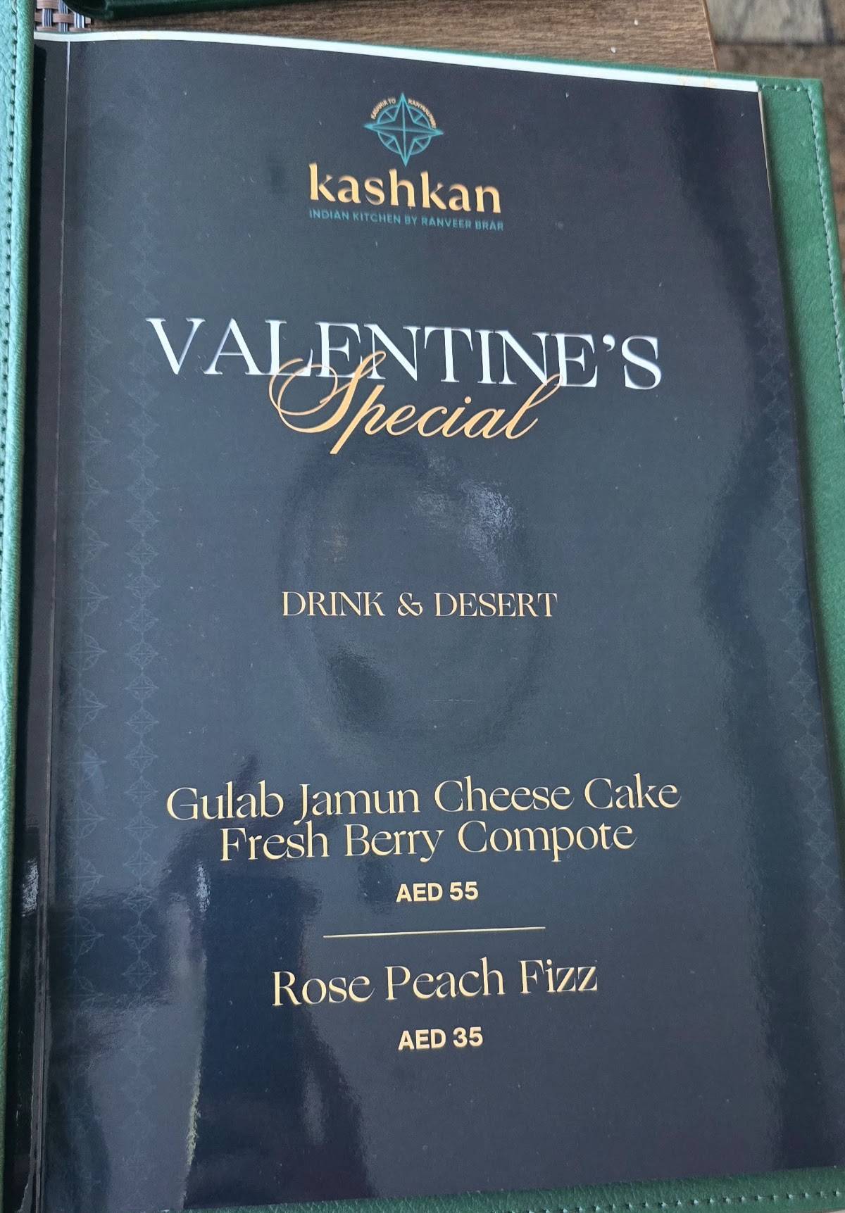 Menu at Kashkan by Ranveer Brar Best Indian Restaurant in Dubai Indian ...