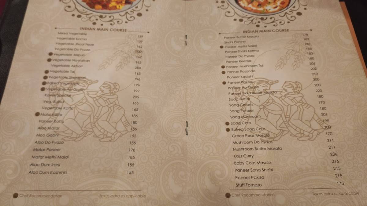 Menu at Kaveri Restaurant, Ranchi, Shop 9-11