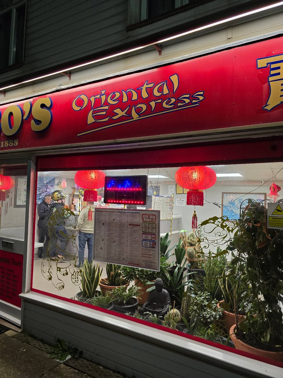 Menu at Kimbo's Chinese Takeaway fast food, Sandown