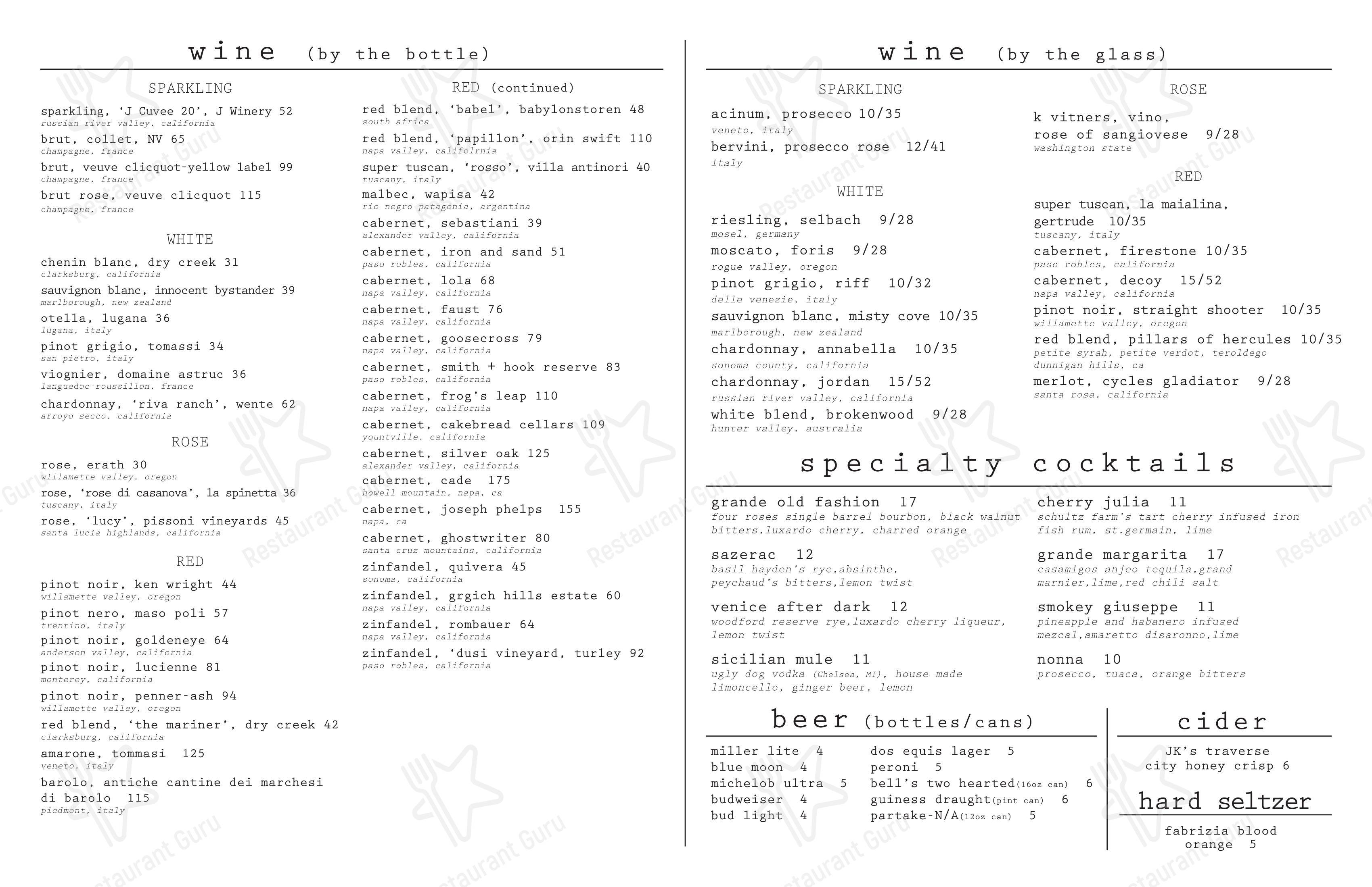 Menu at Kitchen House restaurant, Richland