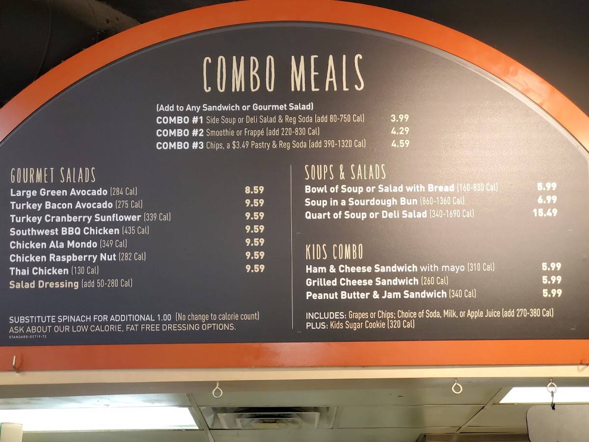 Menu at Kneaders Bakery & Café, Park City