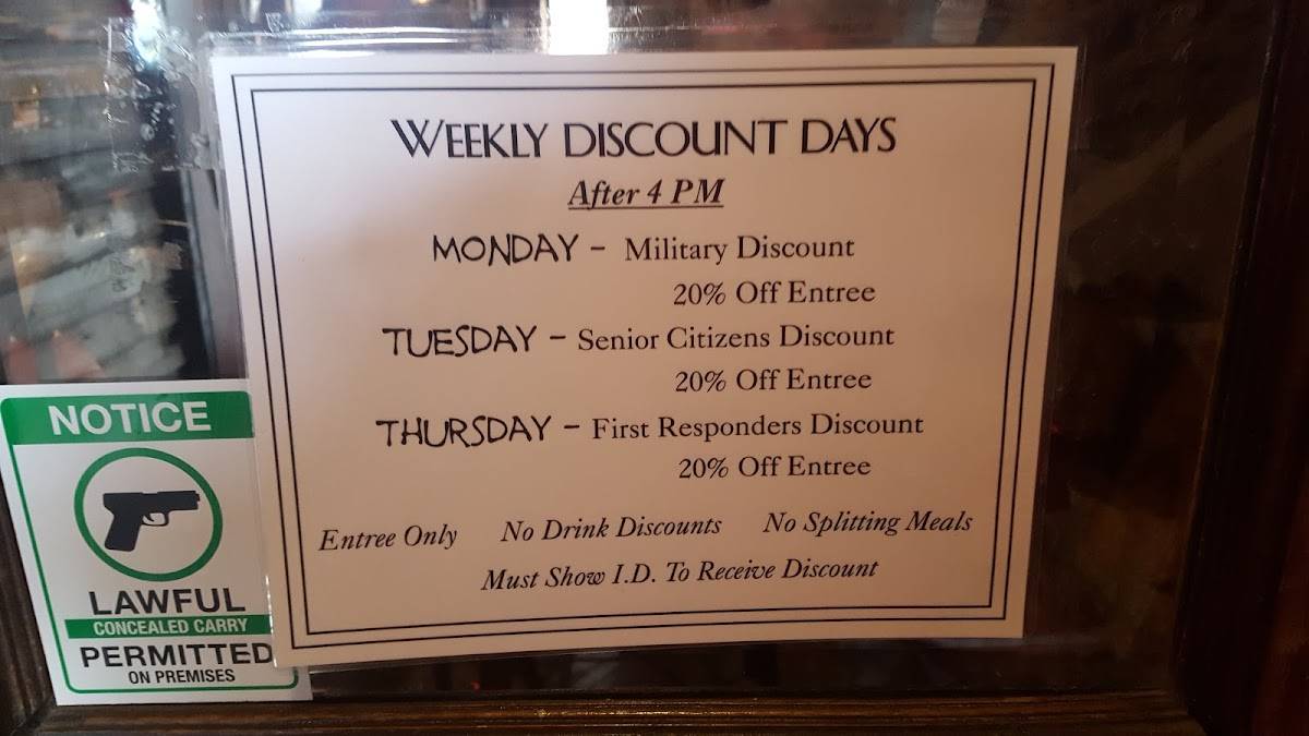 Menu at THE FOXES TRAILS pub & bar, Kokomo