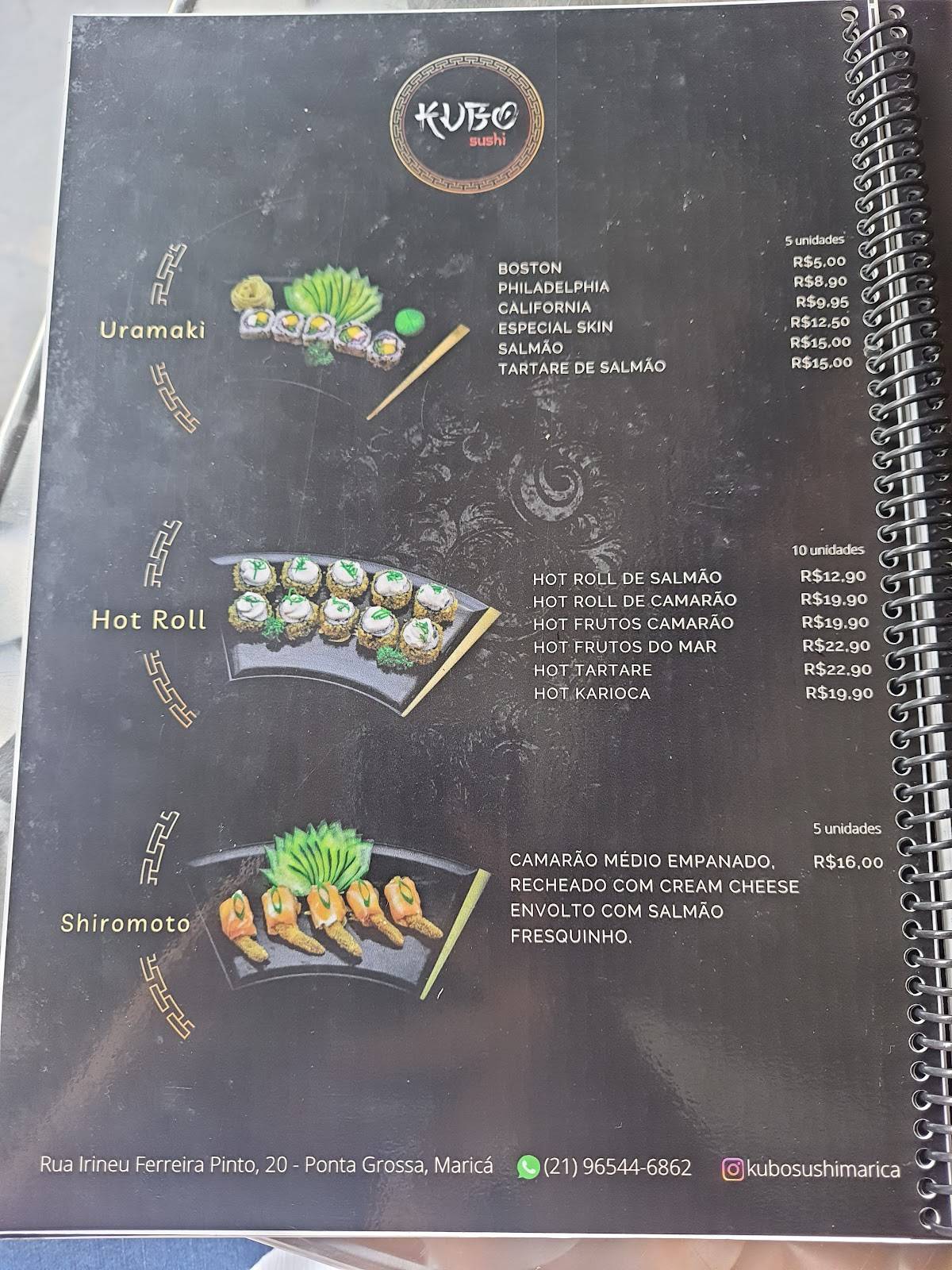 Menu em Kubo Sushi Maricá restaurante, Maricá