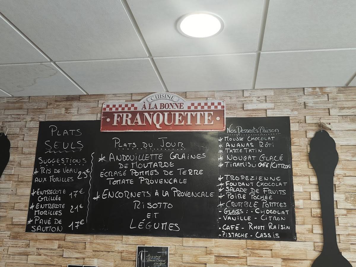 Menu au LE BISTROT GOURMAND restaurant, Le Coteau