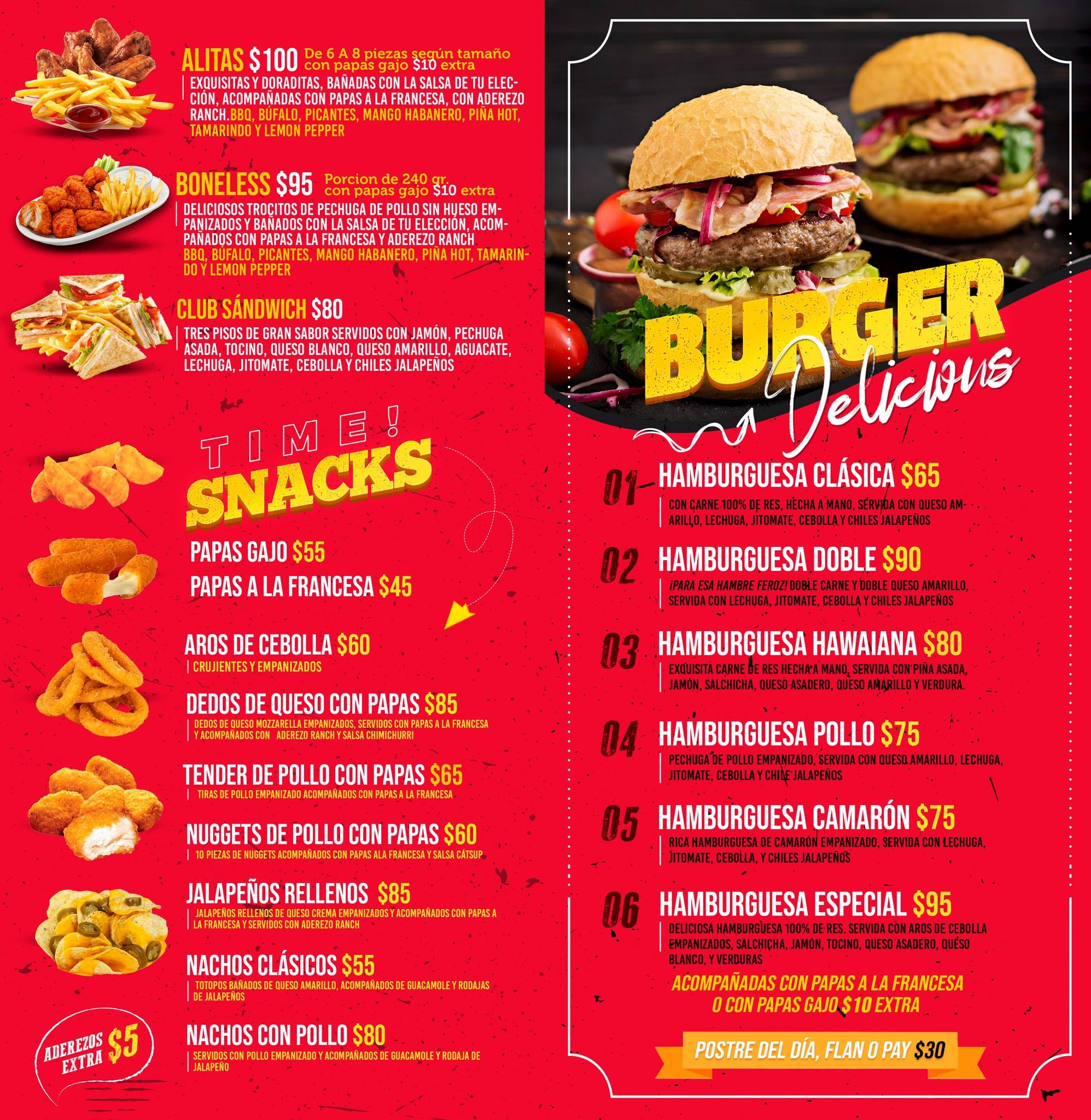 Menu at Lotus Bar, San Diego de Alejandría