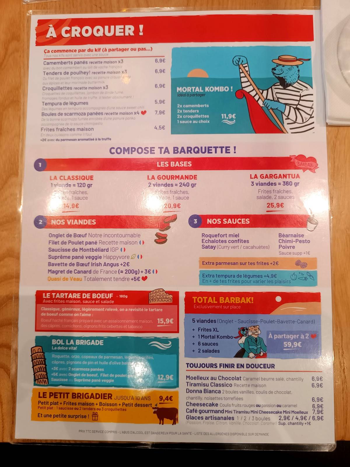 Menu au La Brigade - La Défense restaurant, Puteaux, 15 Parvis De La ...