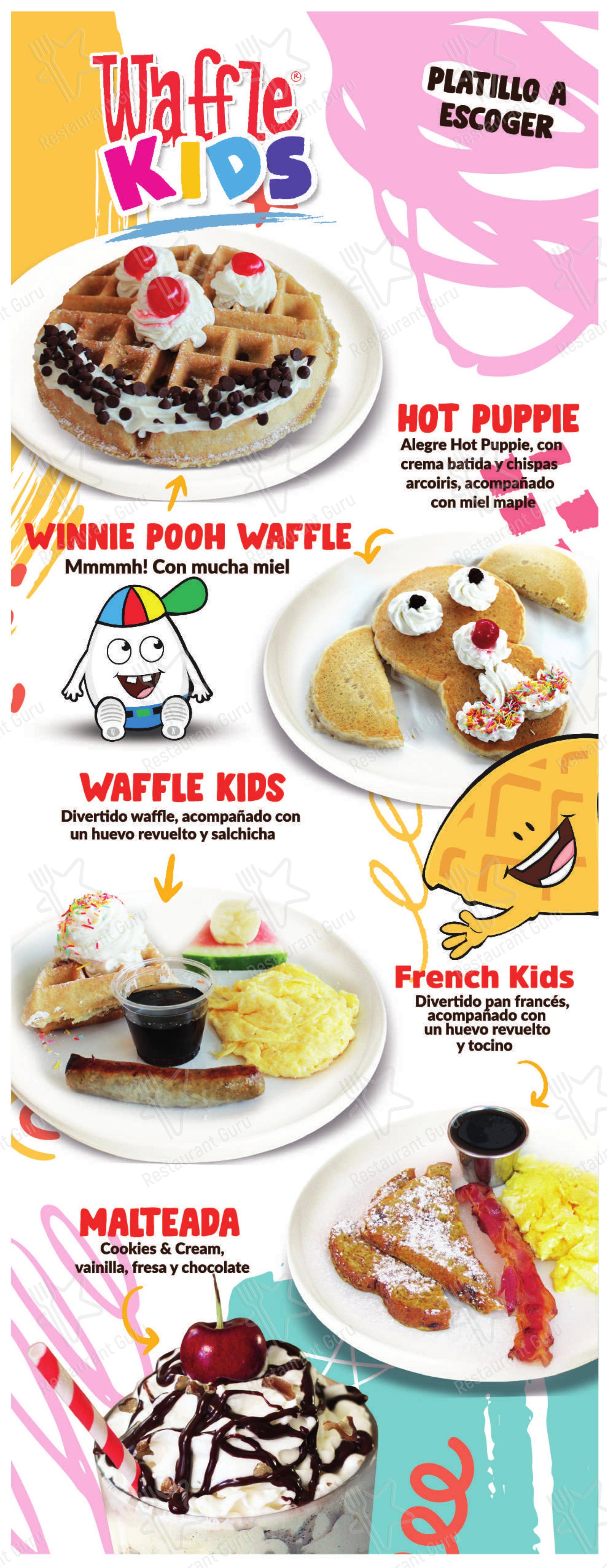 Carta del restaurante La Casa Del Waffle - Chapalita, Guadalajara, Av ...