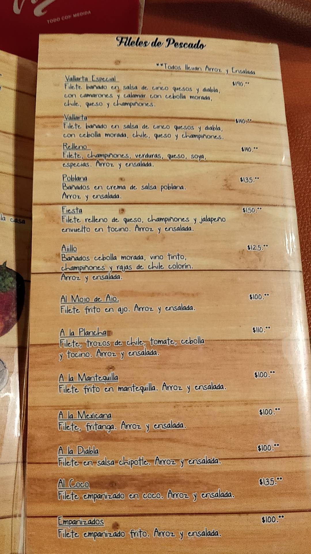 Carta del restaurante La Chulada !!!, Ciudad Juarez