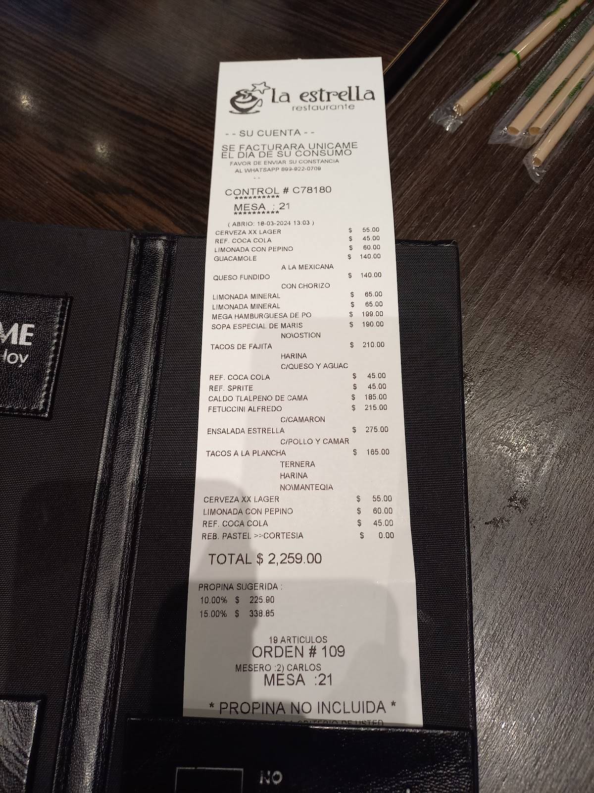 Menu at La Estrella Restaurante Suc. Morelos, Reynosa, Blvd. Morelos 760A