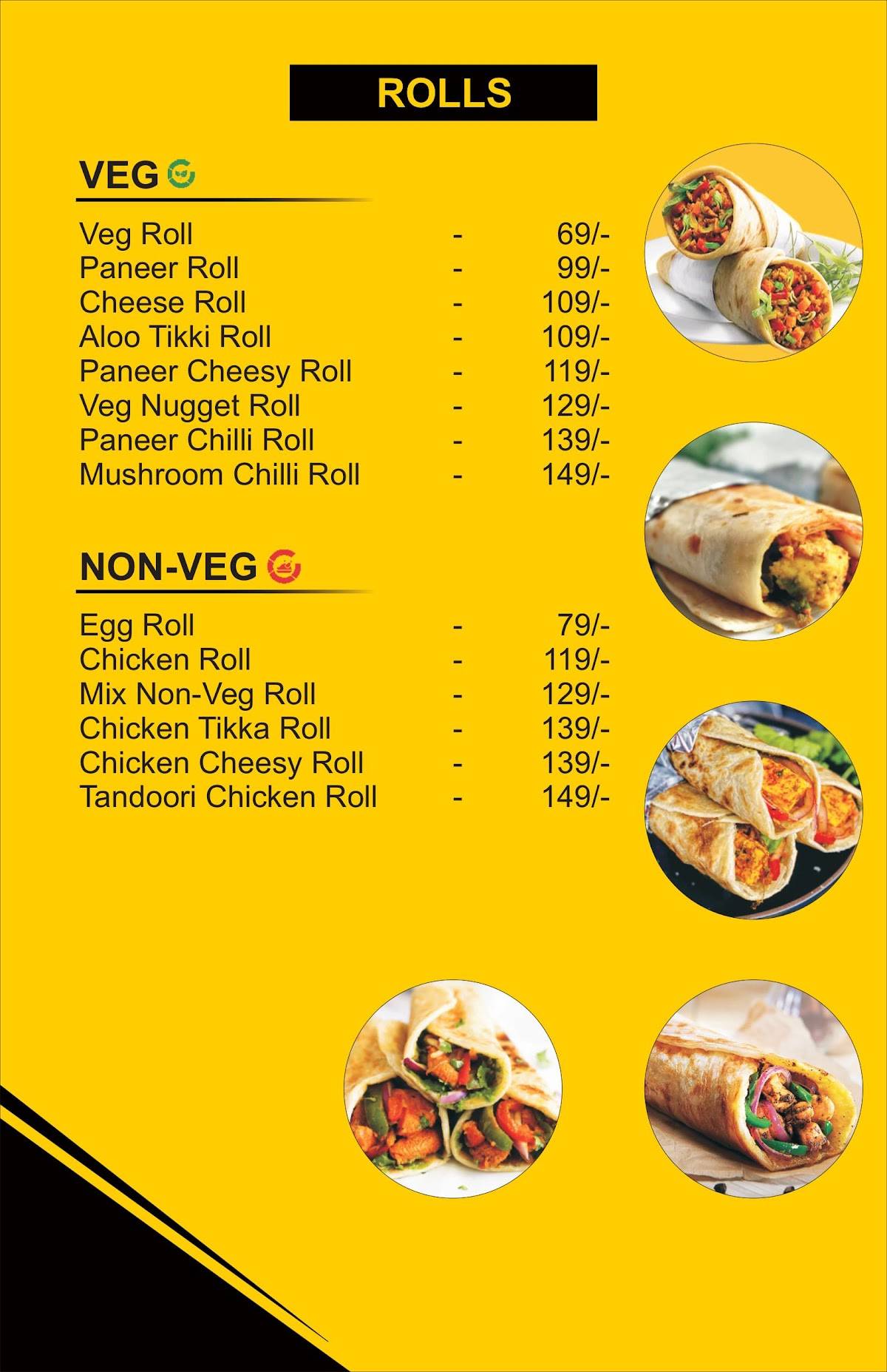 Menu at La - Mensa Restaurant, Raipur
