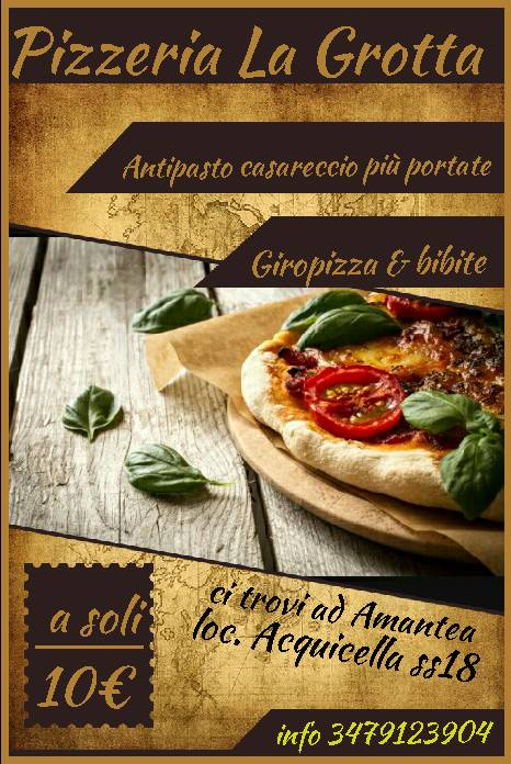 Menu at LA GROTTA pub & bar, Mošćenička Draga