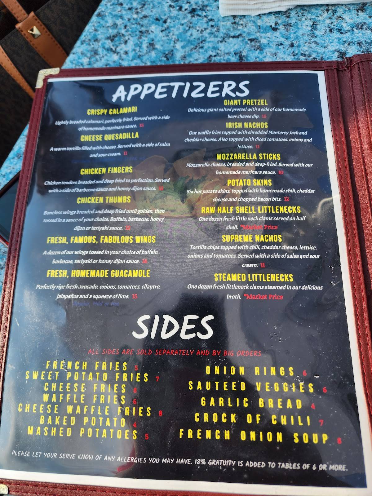 Menu at Lakeside Grille pub & bar, Mahopac, 156 E Lake Blvd
