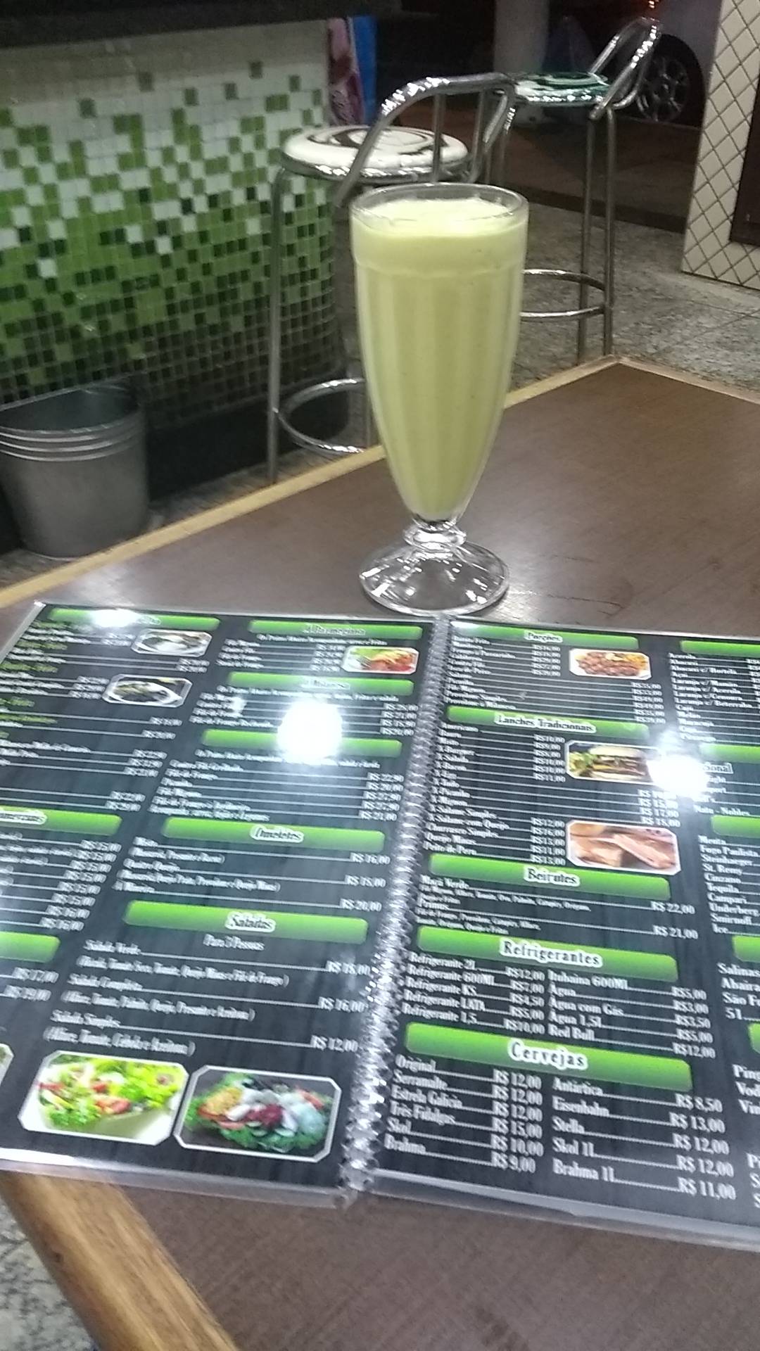 Menu at Lanchonete Maçã Verde restaurant, São Paulo, R. Pais Leme