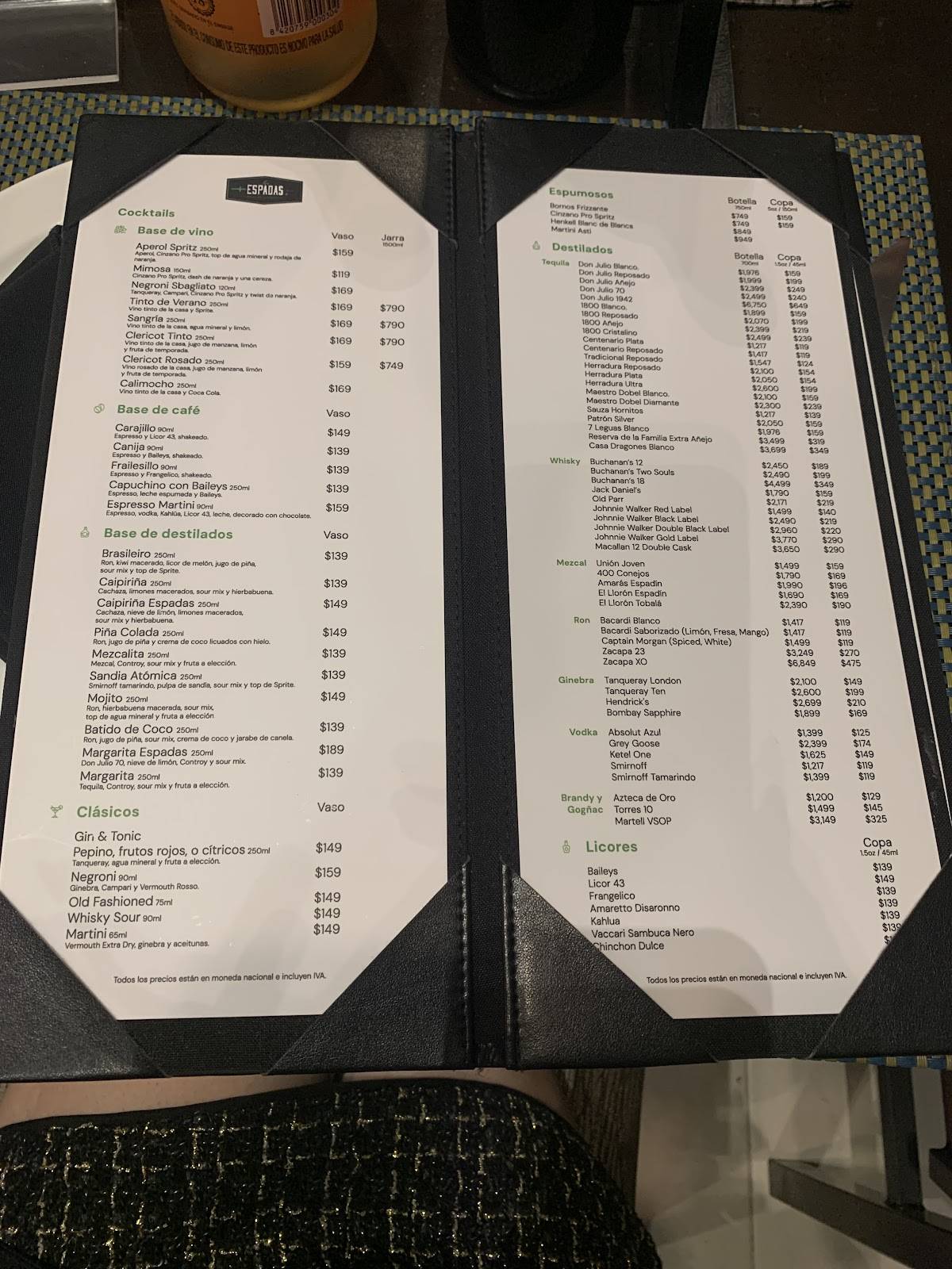 Carta de Las Espadas - Brazilian Steakhouse, Hermosillo