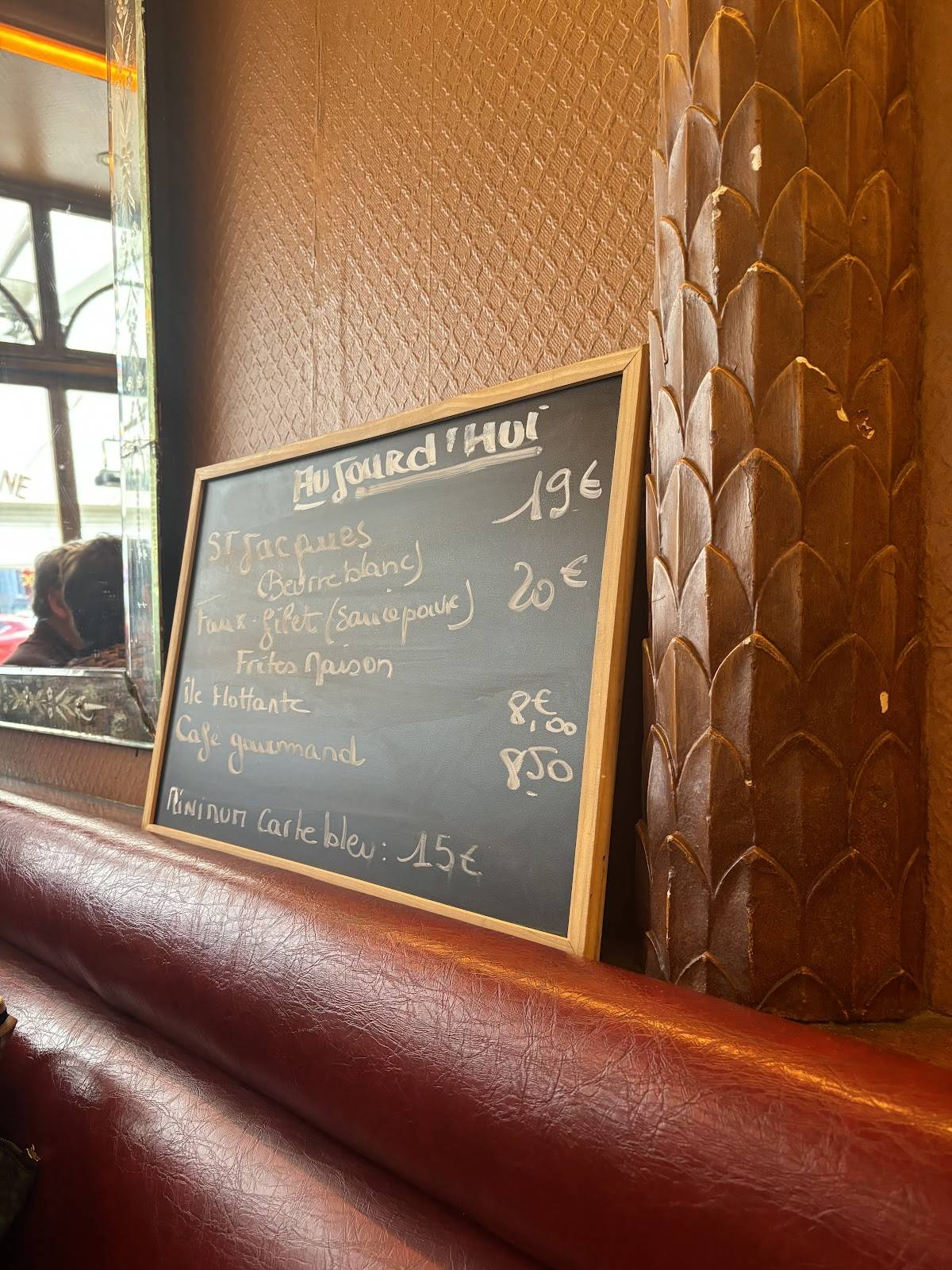 Menu au Le Café Zéphyr, Paris, 12 Bd Montmartre