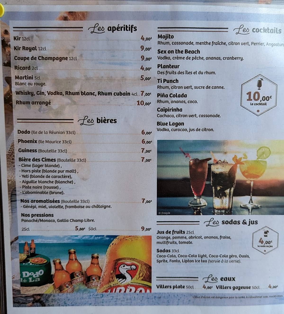 Menu au Le Châlet Dreux restaurant, Dreux