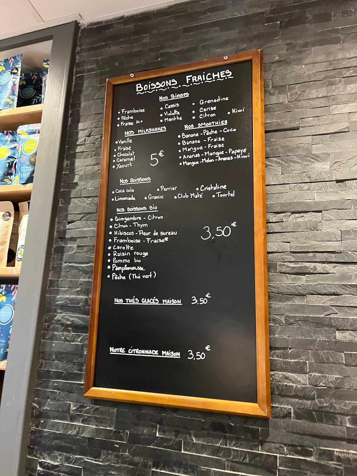 Menu au Le Chantilly Café Thé Lunch Brunch Brive la Gaillarde, Brive-la ...