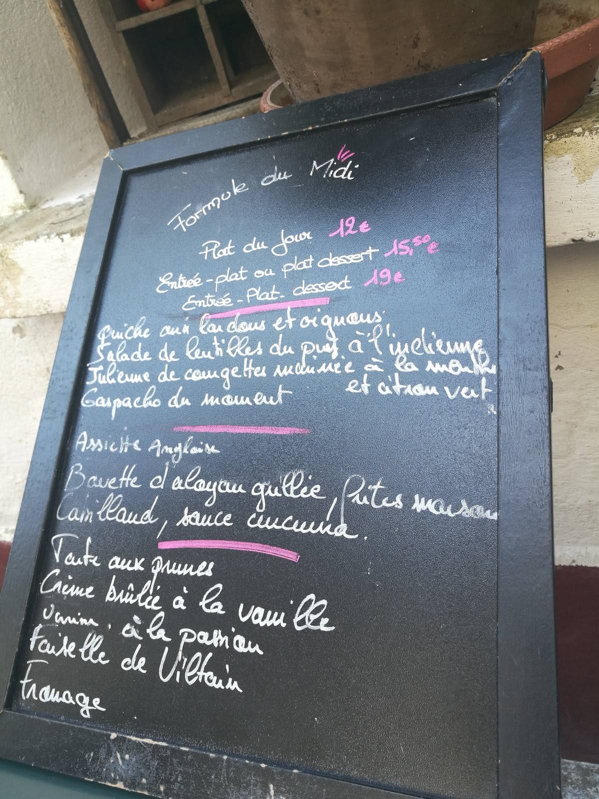 Menu au Le Gramophone restaurant, Orsay