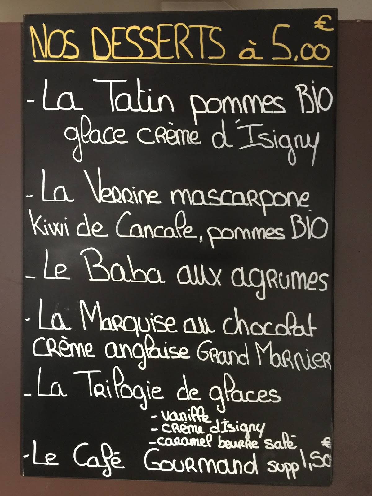 Menu au Le Pavillon Caen restaurant, Caen