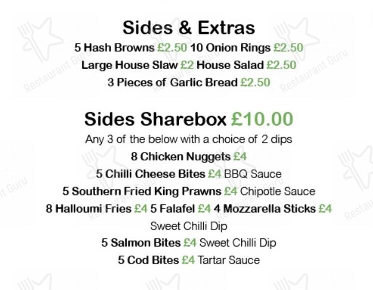 Menu at Mill St Kitchen cafe, Leek