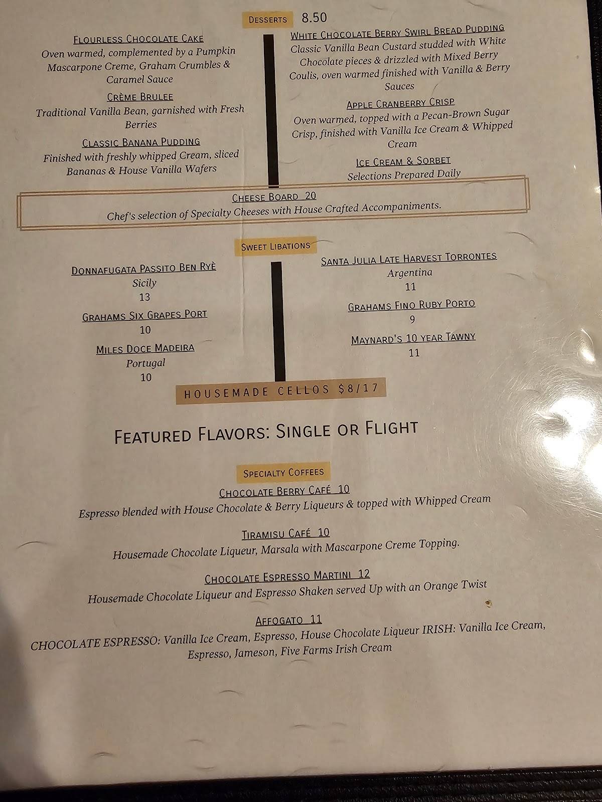 Menu at Legal Assets Craft Food & Spirits restaurant, Easton