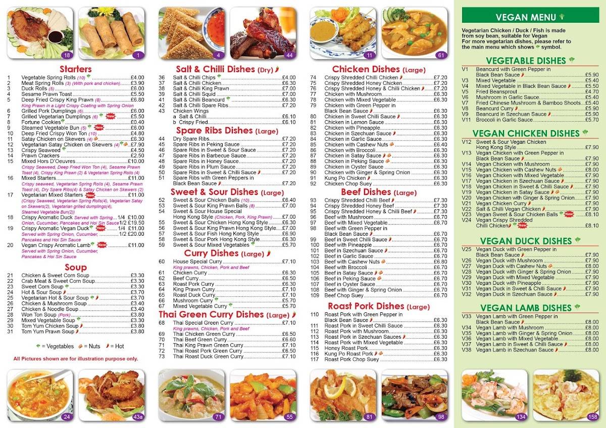 Menu at Leon Cantonese & Chinese Takeaway restaurant, Lincoln