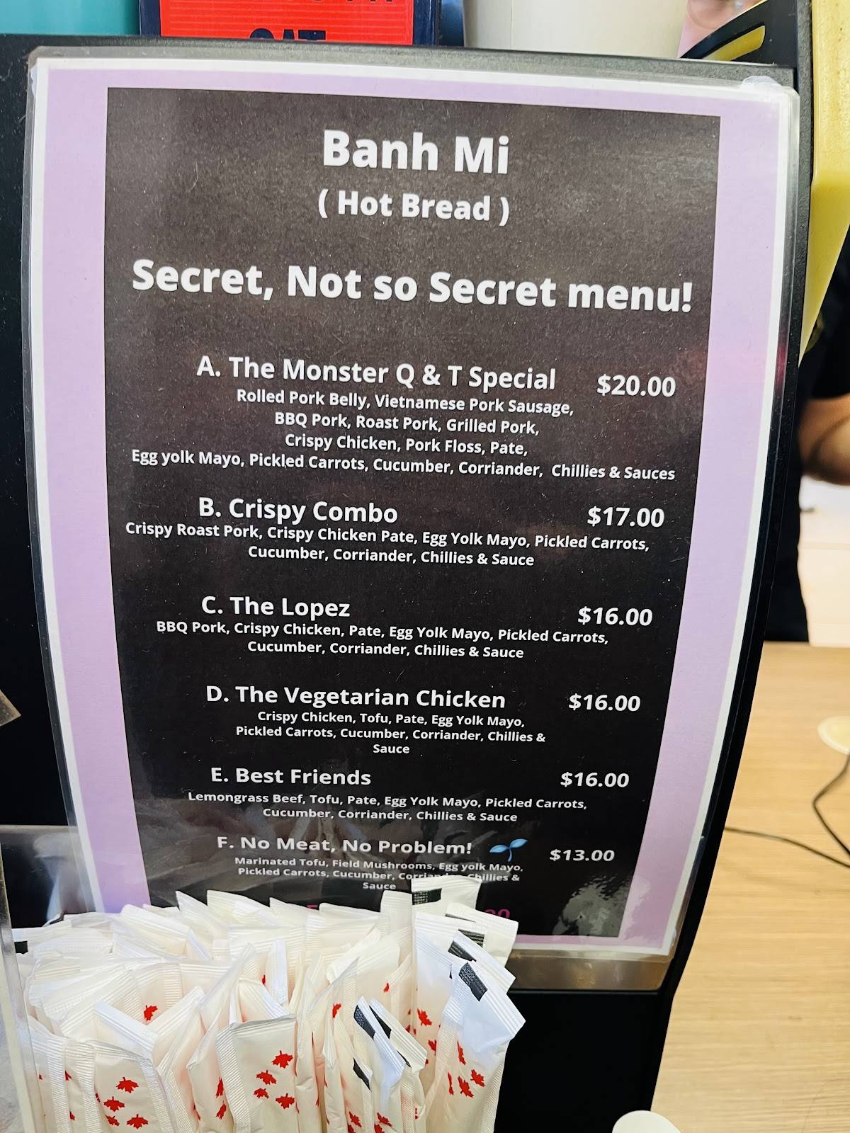Menu at Let's Eat Lunch Bar and Cafe, West Perth