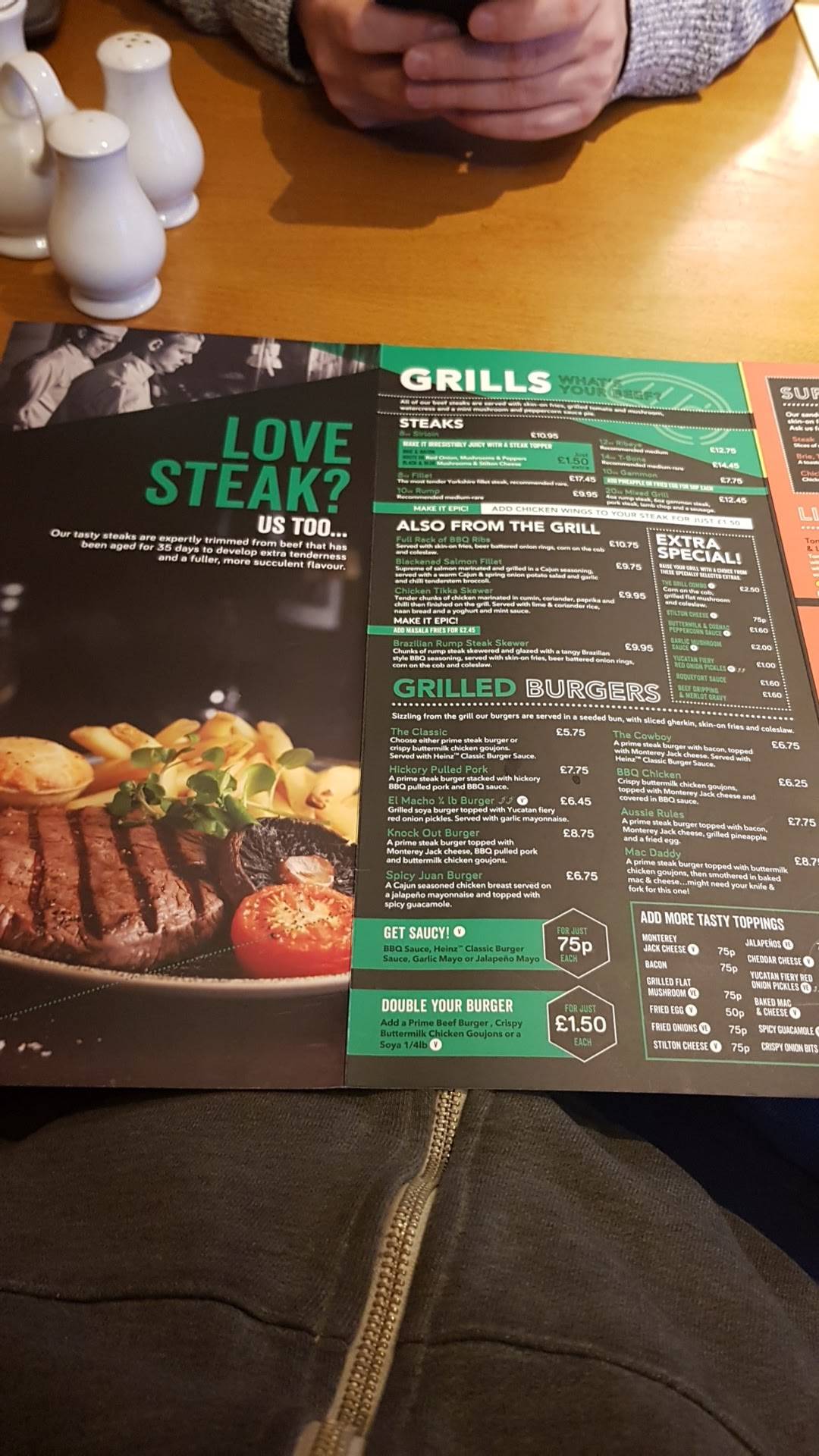 Menu at Lincolnshire Otter pub & bar, Gainsborough, Somerby Way
